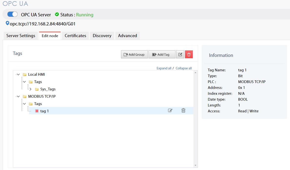 Opc Ua Server Web Configuration Weintek Forum