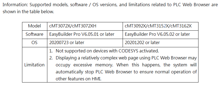PLC Web Browser – Access PLC webpages on your HMI – Weintek Forum